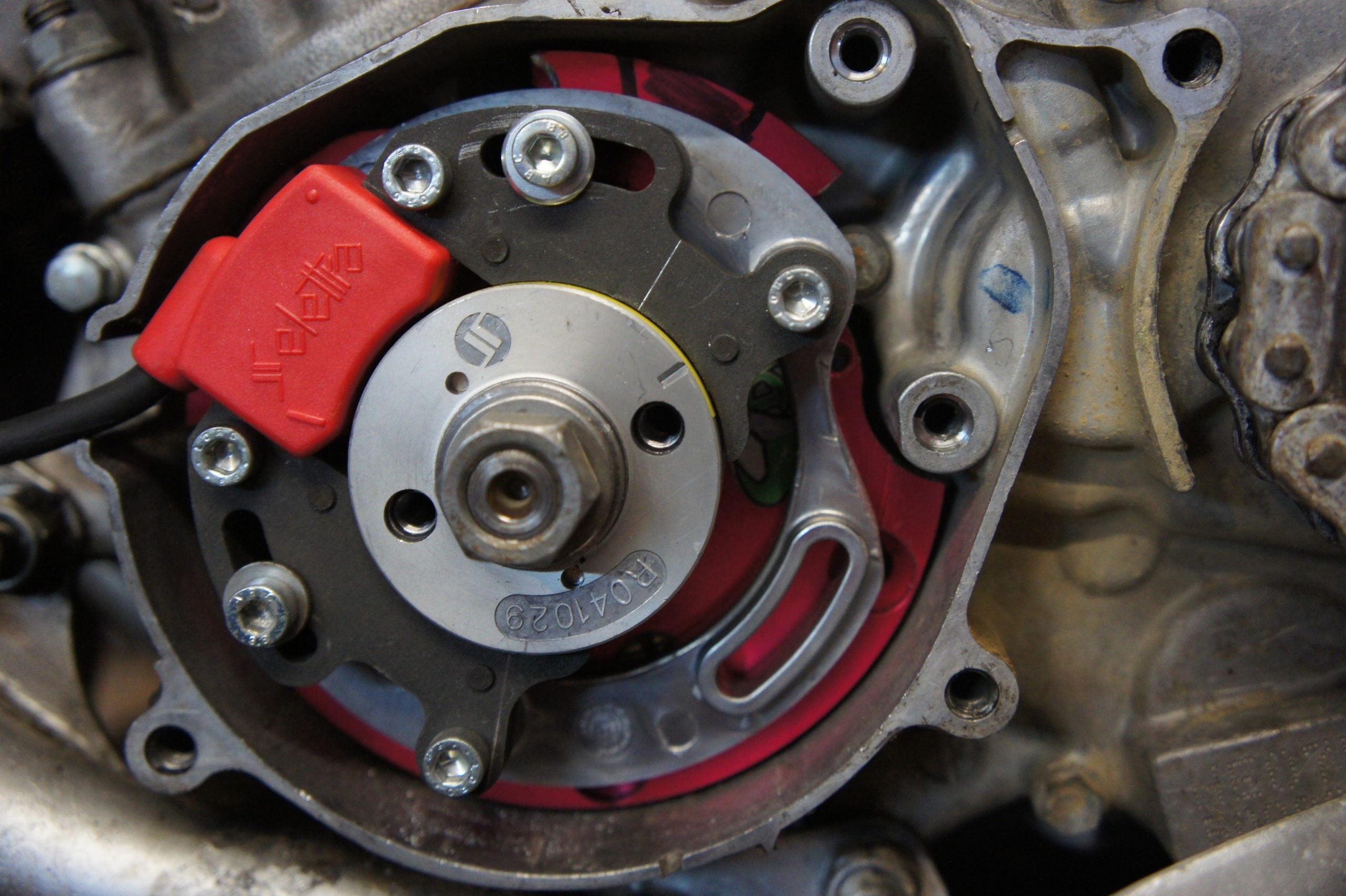 Selettra KZ complete analog System for Honda CR 85 incl. Adapterplate ...